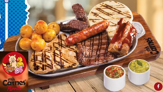 Mis Carnes Parrilla alista el menú de su carta - Halcones y Palomas