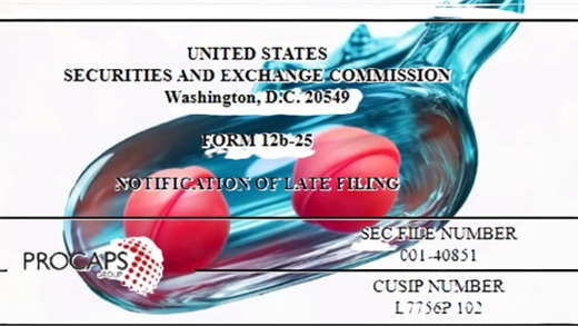 Procaps Group incumplió presentación de sus estados financieros - Halcones y Palomas